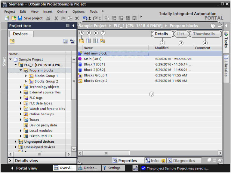 TIA Portal - Inspector's window - Shop - PLCspace
